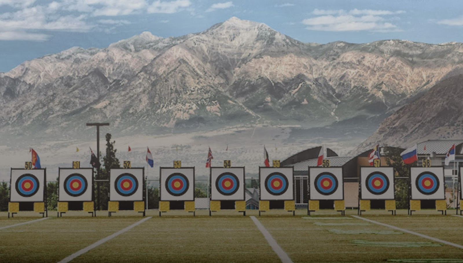Archery Mountains Background - Glasgow Archers